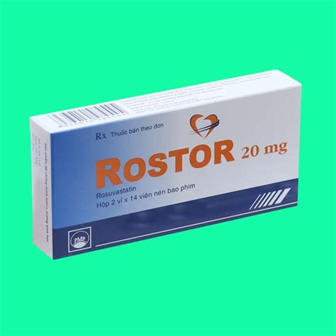 Thuốc Rostor 20 điều Trị Tình Trạng Tăng Cholesterol Máu Nguyên Phát