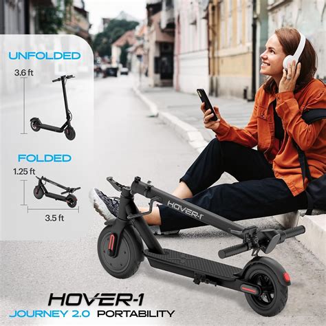 Hover 1 Journey 20 Max Foldable Electric Scooter For Adults With 350w