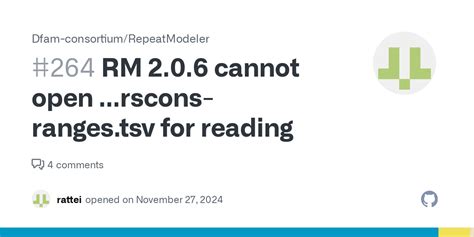 Rm 206 Cannot Open Rscons Rangestsv For Reading · Issue 264 · Dfam Consortium