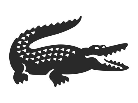 Lacoste Crocodile Black Logo Vector File Free Download Logowik