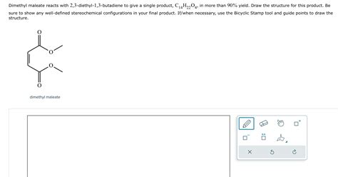 Solved Dimethyl Maleate Reacts With