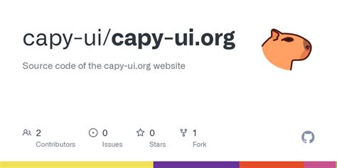 Github Capy Ui Capy Source Code Of The Capy Website