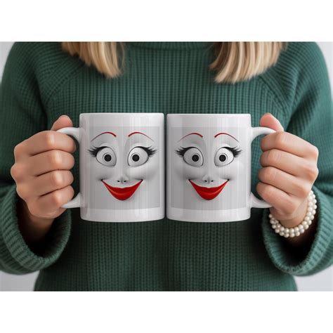 Funny Face Mug Quirky Smiling Cartoon Mug T Cute Expression Coffee