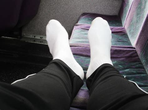 Dirty White Socks On The Bus Image 4235423 Thisvid Tube