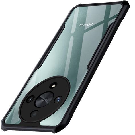 TheGiftKart Shockproof Crystal Clear Back Cover Case For Honor X B G Degree Protection