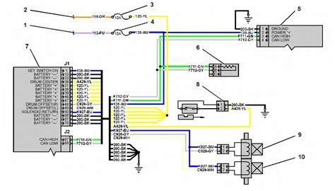 Cb64 Asphalt Compactor And Cb54 Vibratory Asphalt Compactor Machine Systems Electrical Schematic