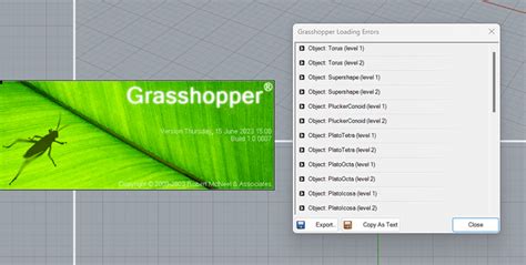 Loading Error In Grasshopper Grasshopper McNeel Forum
