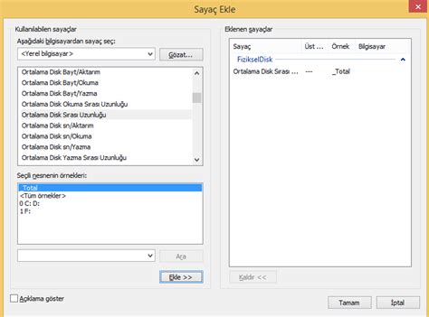 Sql Server Için Performans Parametreleri 1 Performans Monitor