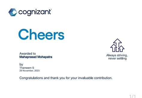 Mahaprasad Mohapatra On Linkedin 2023year Dataengineering Cognizant