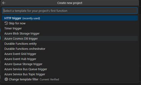 No Template Shows In The Dropdown List When Creating A Javascript