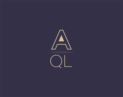 Aql Letter Logo Design Modern Minimalist Vector Images 19585711 Vector