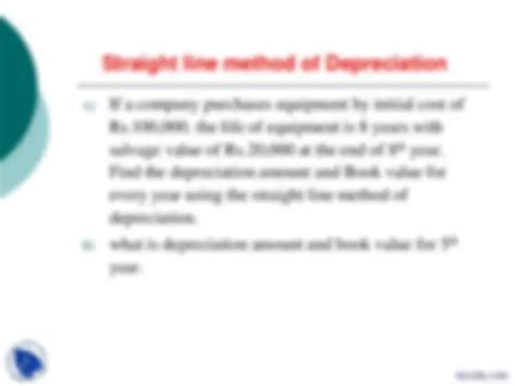 Introduction To Depreciation Engineering Economics Lecture Slides