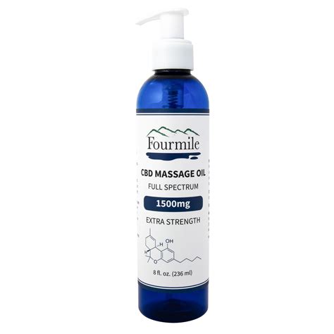 Full Spectrum Cbd Massage Oil—extra Strength Fourmile Health
