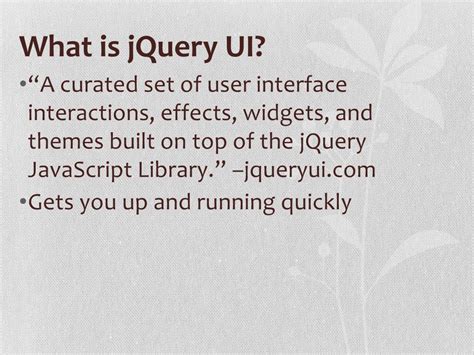 PPT Jquery Ui PowerPoint Presentation Free Download ID 2489327