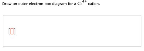 SOLVED Draw An Outer Electron Box Diagram For A Cr Cation
