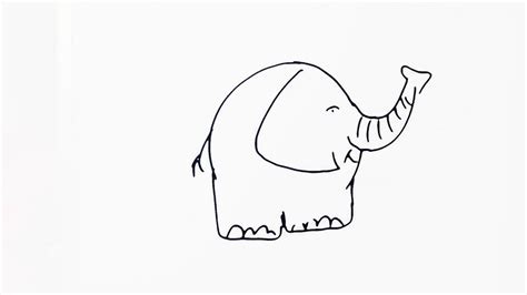 как нарисовать слона за одну минуту Youtube