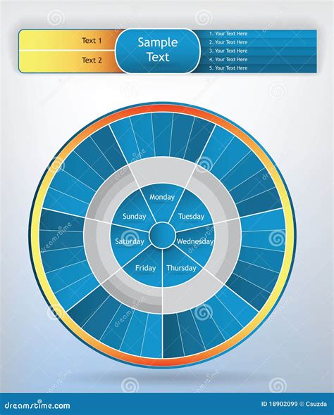 Circle Graph Stock Vector Illustration Of Blank Segment