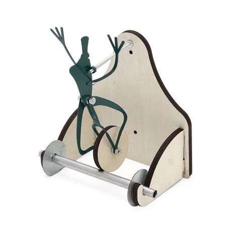 T Frog On Unicycle Frog Wooden Frog Toilet Paper Holder Frog Riding