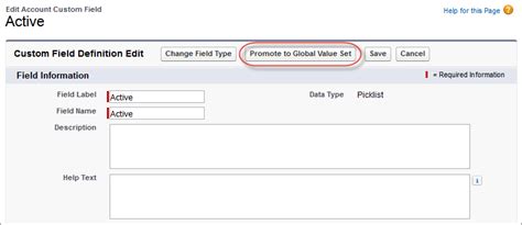 Converting An Existing Picklist To Use Global Picklist Salesforce