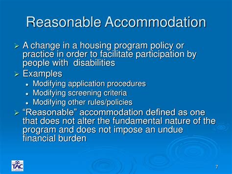 Ppt Advocating For Reasonable Accommodation And Reasonable