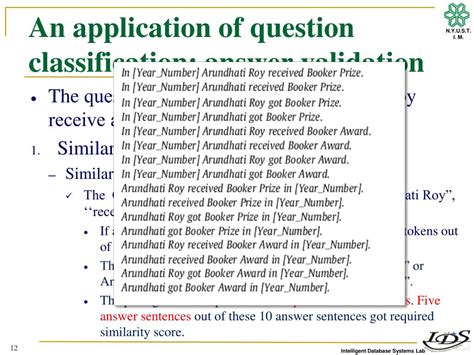 Ppt A Semantic Approach For Question Classification Using Wordnet And