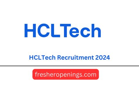 Hcltech Recruitment 2024 Hiring For Freshers Salary Inr 10 Lpa