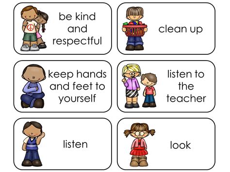 Classroom Rules Flashcards