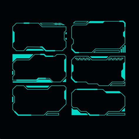 Abstract Frames Technology Futuristic Interface Hud Design Vector Art At Vecteezy