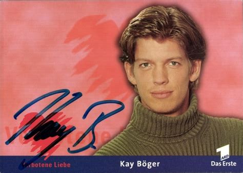 Ansichtskarte Postkarte Schauspieler Kay Böger Portrait Autogramm