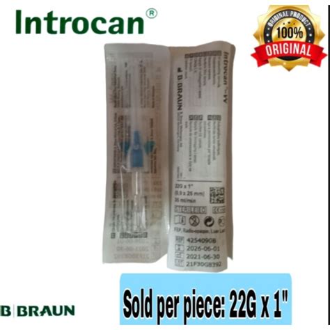 Introcan W Intravenous Catheter B Braun G18 G20 G22 And G24 100