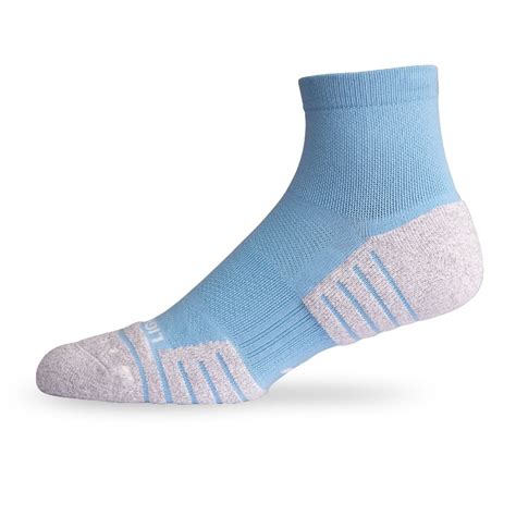 Lightfeet Performance Unisex Quarter Length Socks Soft Blue Rundna