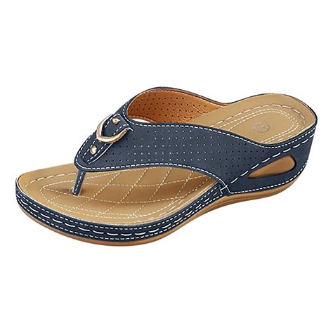 Fukaraa Plantar Fasciitis Sandals Women Orthopedic Arch Support Wide