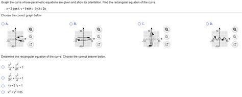 Solved Graph The Curve Whose Parametric Equations Are Given Chegg
