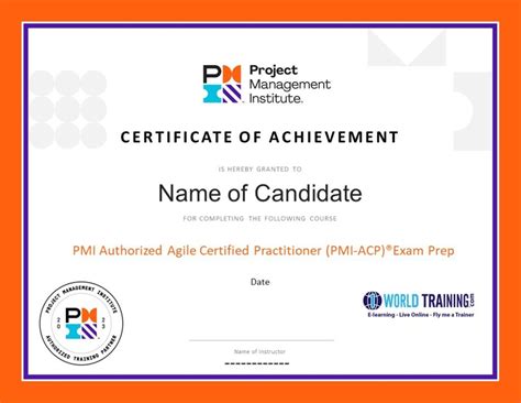 Pmi Agile Certified Practitioner Pmi Acp ® Certification And Training 1worldtraining Org