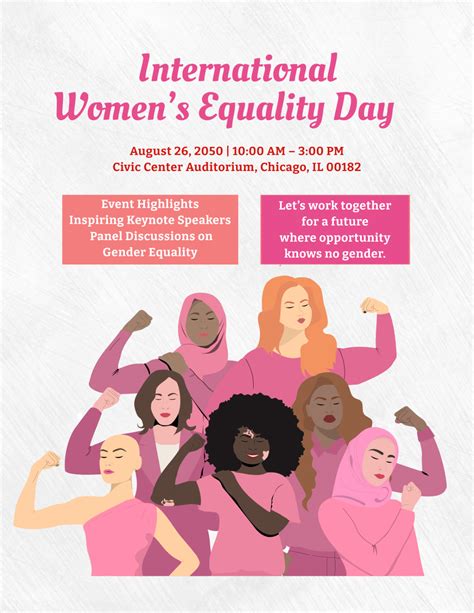 Free Feminist Womens Day Flyer Template To Edit Online