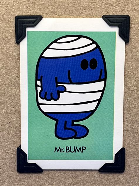 Vintage Mr Men Mr Bump 1976 Character Card Keepsake Greeting Etsy