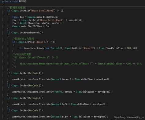 Unity中wasd键控制物体移动，鼠标滑动控制方向，滚轮键控制缩放bplane上放置一个红色cube名字是每位同学自己的名字。可以通过