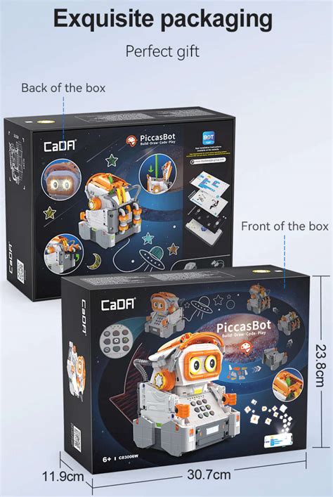 CaDA stavebnice PiccasBot malovací robot programovatelný interaktivní 461 kusů Humbi cz