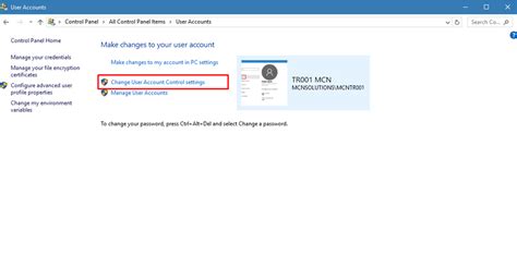 Disable User Account Control In Windows 10