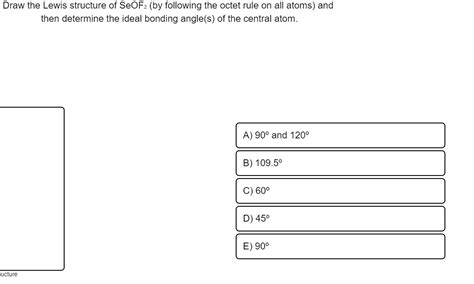 Draw The Lewis Structure Of Seof2 By Following The