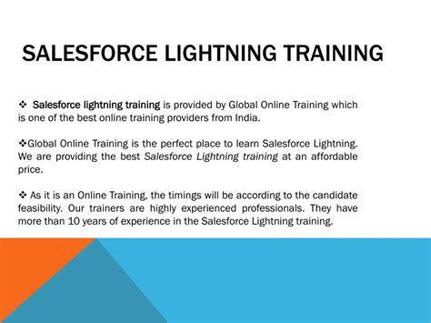 Ppt Salesforce Lightning Training Salesforce Lightning Developer