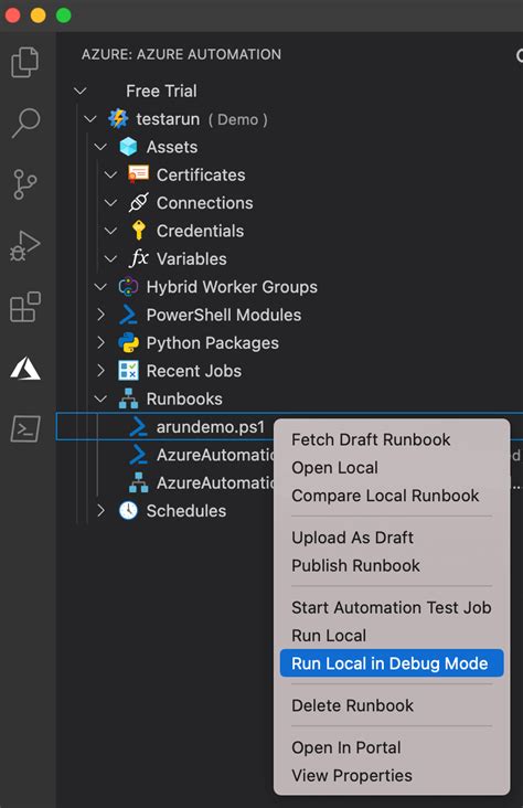 Azure Automation With Visual Studio Code SQLServerCentral