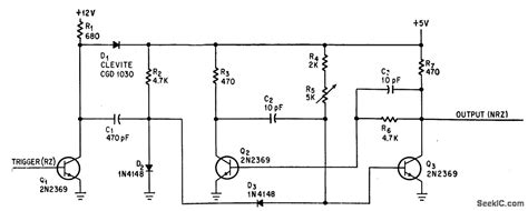 RZ TO NRZ ONE SHOT Signal Processing Circuit Diagram SeekIC Com
