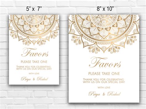 Wedding Favor Sign Editable Favor Sign Please Take One Sign Etsy