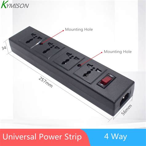 Pdu Power Strip With Universal Outlet Socket With Overload Protected C14 Input Universal Four