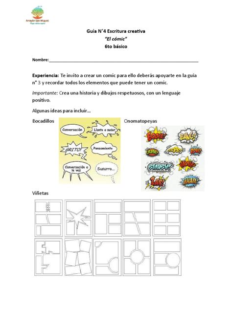 Elementos Para Crear Un Cómic Fácil Pdf Hogar Jardinería Y Bricolaje