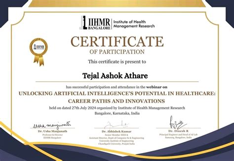 Tejal Athare On Linkedin Artificialintelligence Innovations Healthcare