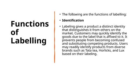 Product Labeling Definition Typespptx