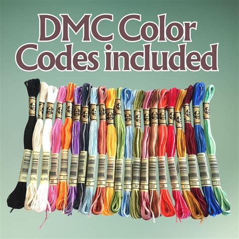 Floral Hand Embroidery Pattern Beginner Friendly Design With Dmc Codes