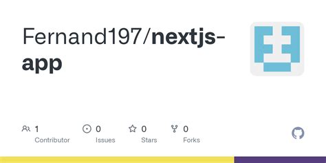GitHub Fernand Nextjs App